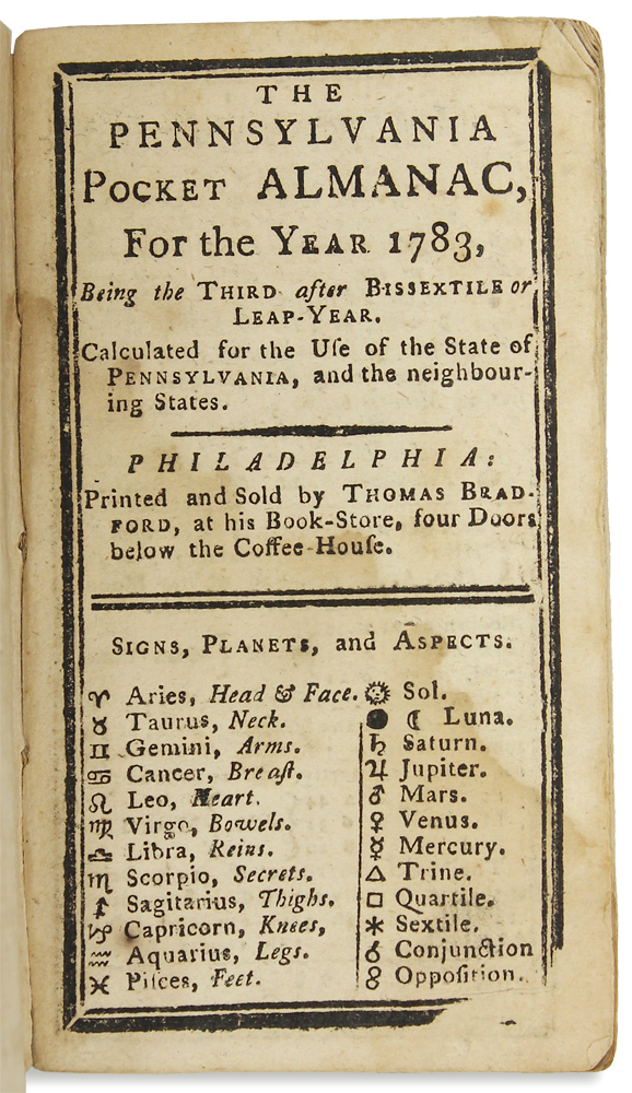 The Pennsylvania Pocket Almanac, for the Year 1783, Being the Third ...